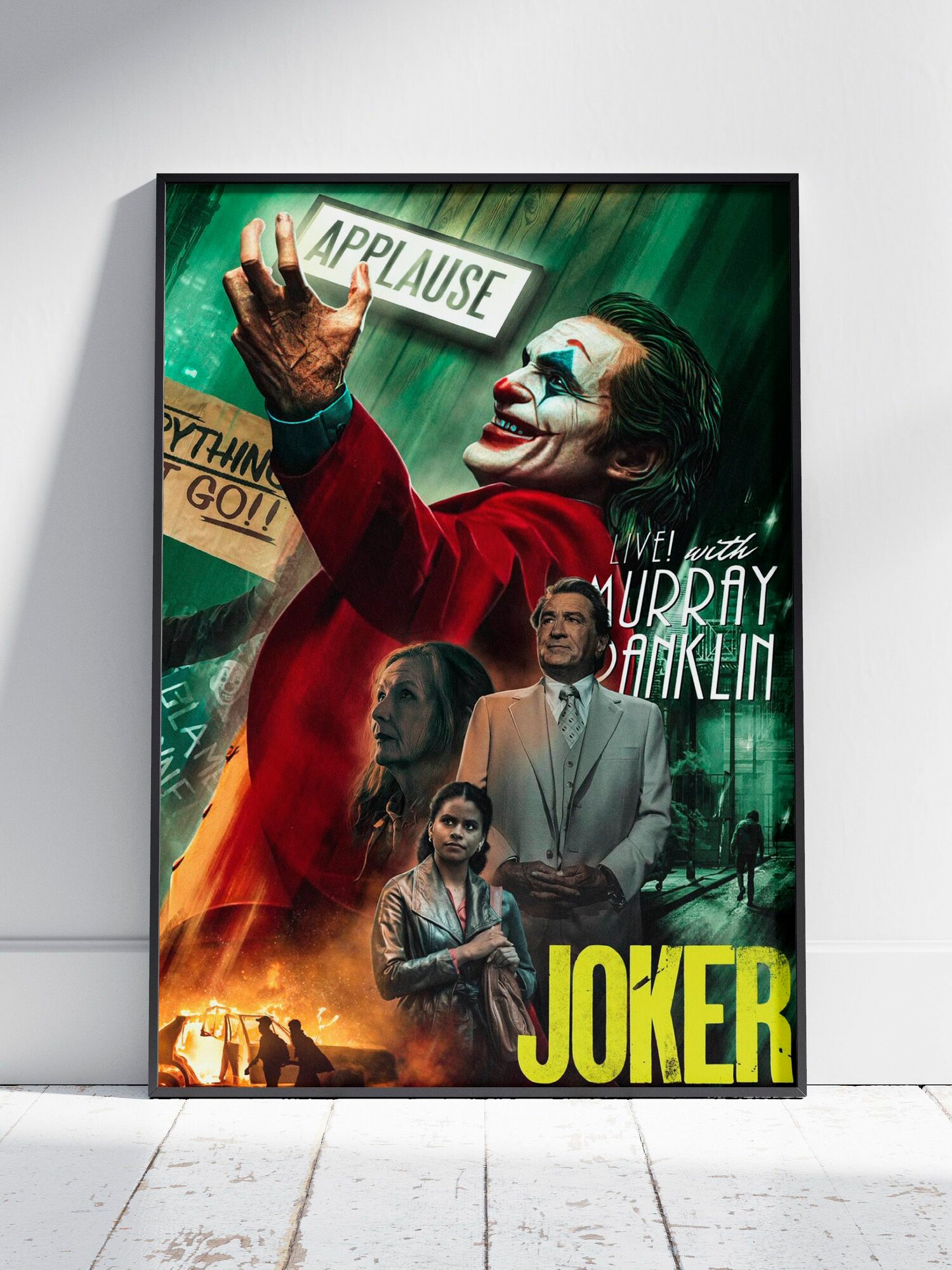 Плакат на стену для интерьера Joker 2019 (Джокер - Артур Флек 23) - Постер по фильму и кино формата A4 (21x30 см)