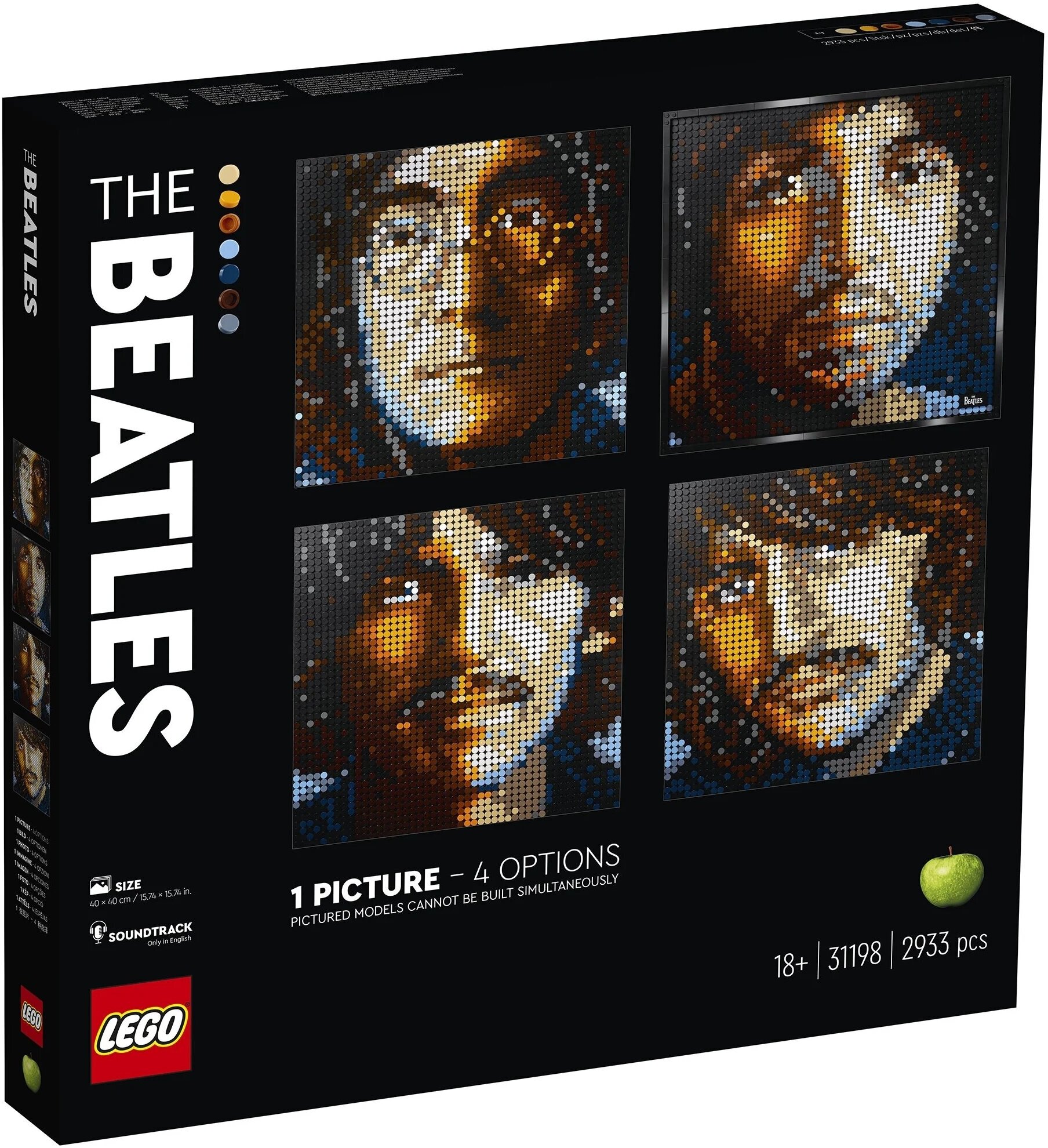 Конструктор LEGO ART 31198 The Beatles - портреты участников легендарной группы Битлз, 2933 дет.
