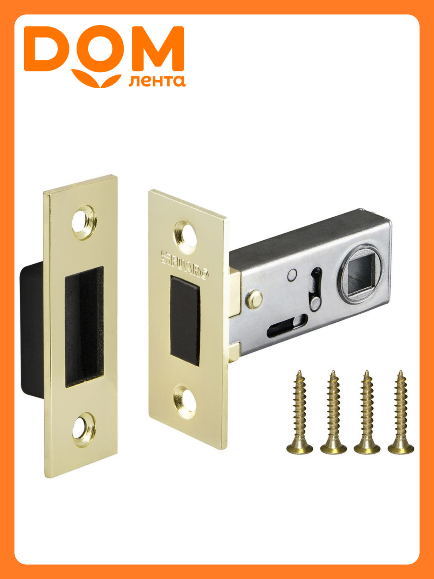 Защелка Fuaro MAGNET M12, врезная, магнитная, золотистая, 1 шт