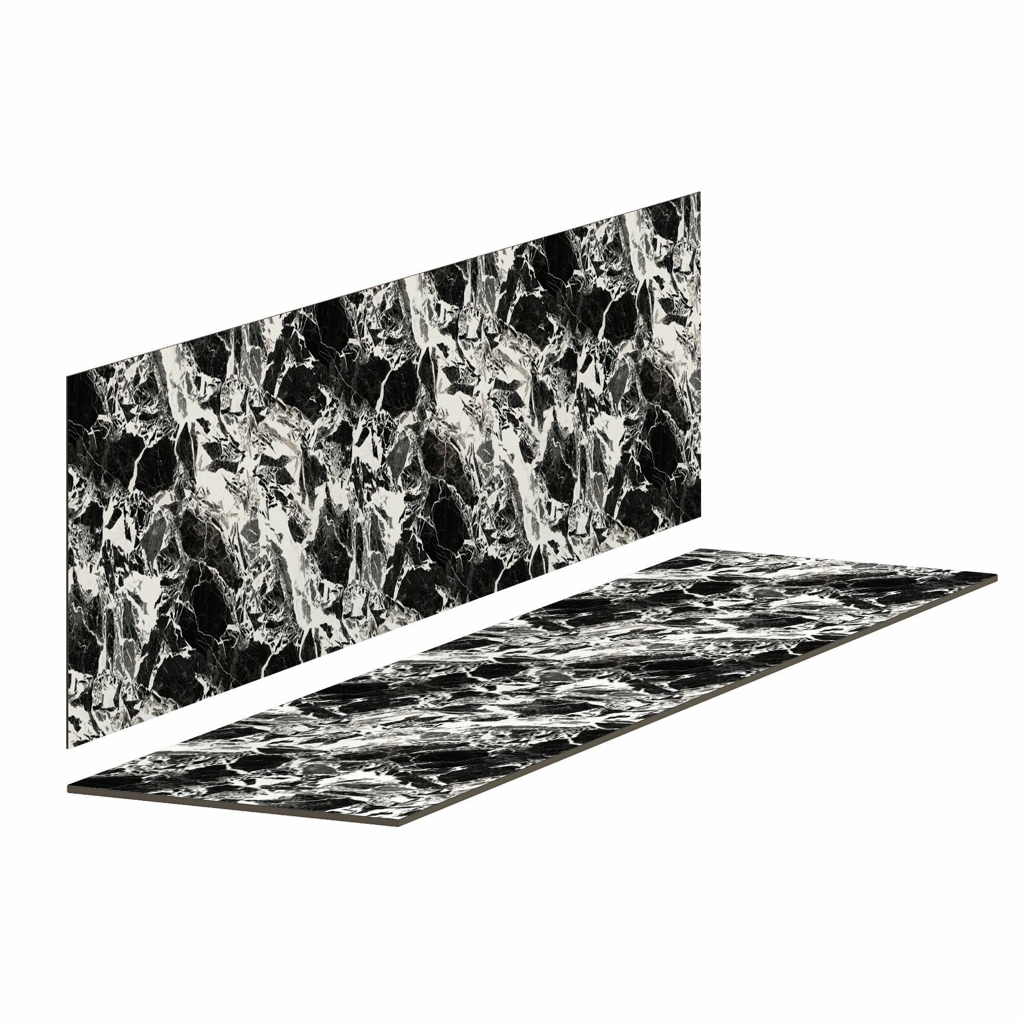 Комплект столешница и стеновая панель HPL Compact для кухни Маджестик 2400х600 мм, Slotex