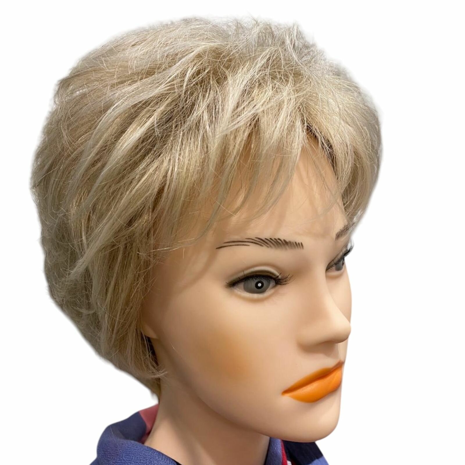 Парик Best Wigs, женские, волнистые, короткие волосы, цвет пепельно-русый, размер 54-58