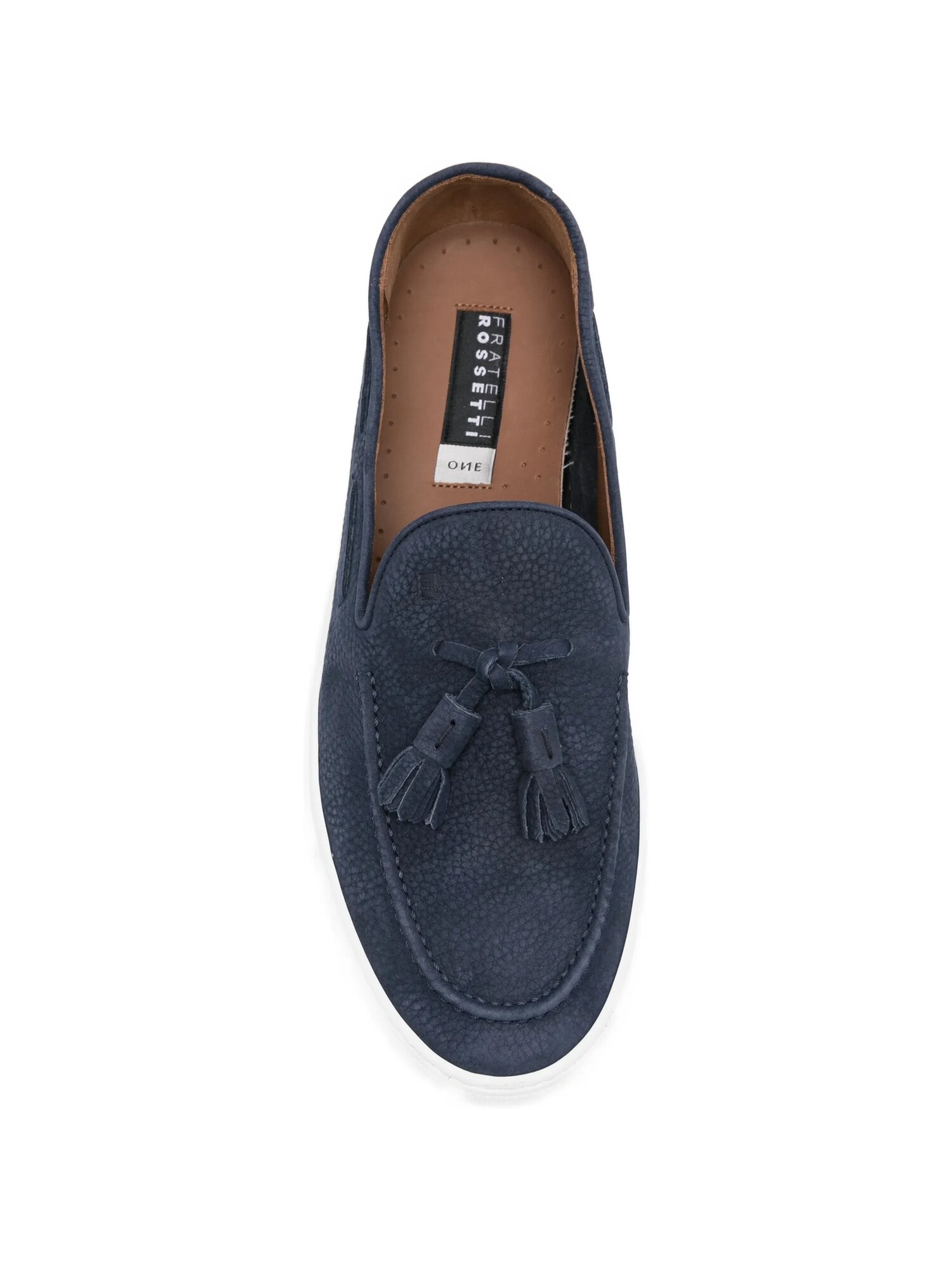 Лоферы Fratelli Rossetti Tassel pebbled loafers, размер 9, blue — фото 1