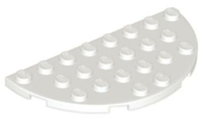 Деталь Lego 22888 Plate, Round Half 4 x 8
