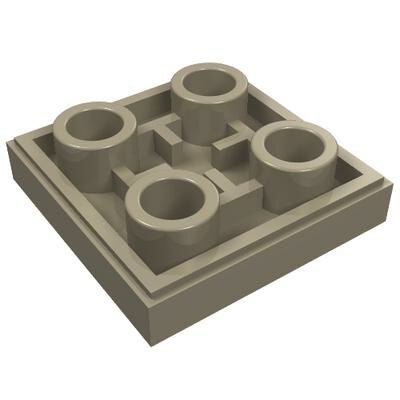 Деталь Lego 11203 Tile, Modified 2 x 2 Inverted — фото 1