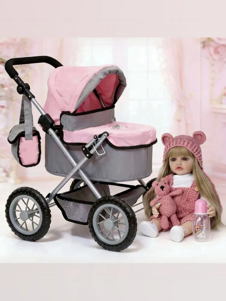 Кукла-перерожденец, имитационная кукла, прогулочная коляска, люлька, с сумкой
