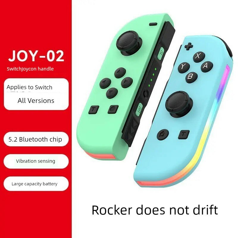Контроллер Nintendo Switch Joy-Con Pair Тема Animal Crossing RGB-подсветка Bluetooth 5.2 Вибрация Без запястьевого