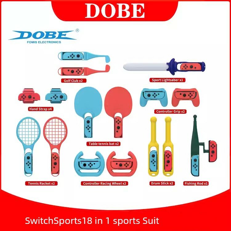 Комплект DOBE SPORTS 18 в 1 для тренировок по теннису и бадминтону с лямкой