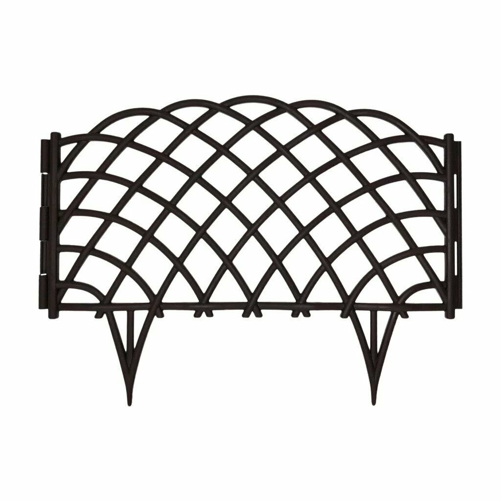 Декоративный забор Диорит Диадема 32х270 см, темно-коричневый, 6 штук в упаковке для сада и ландшафтного дизайна