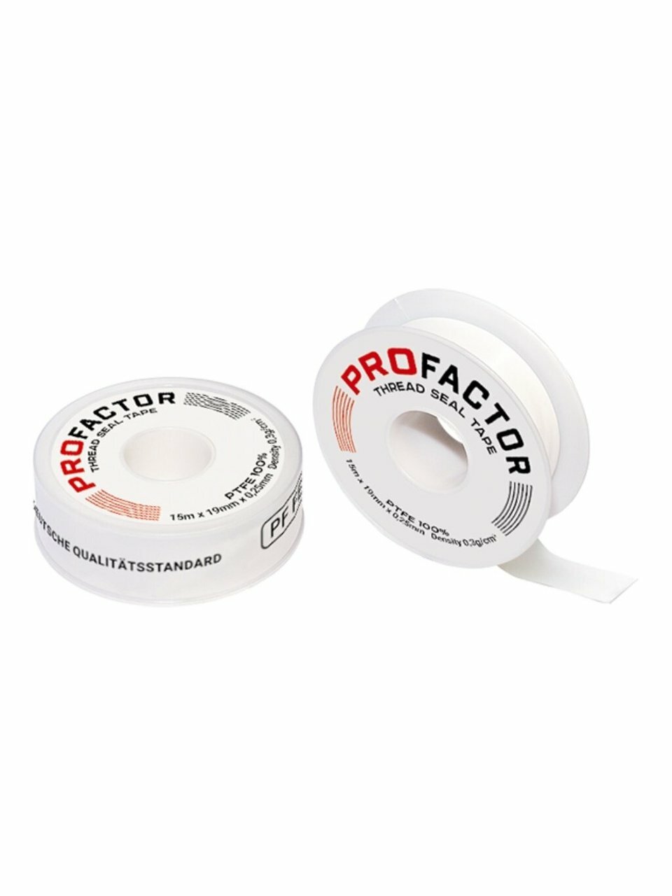 Профессиональная лента ФУМ ProFactor PF FE 530 для воды, 15 м, 19х0.25 мм, белая, уплотнительный материал для сантехники