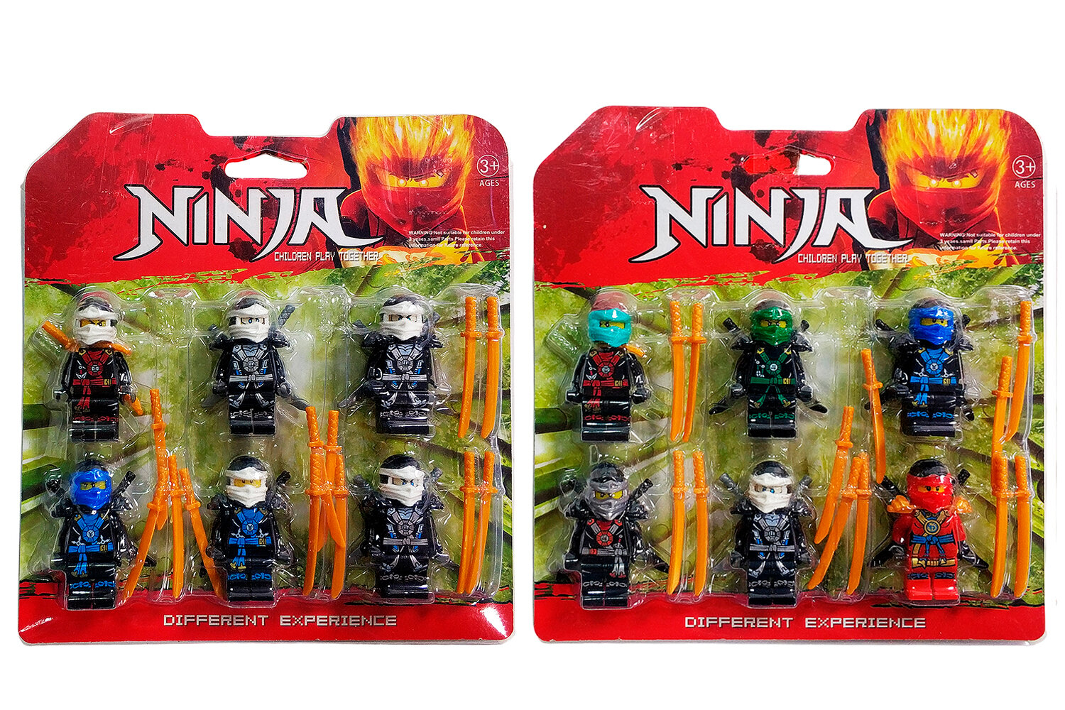 Набор Фигурки Ниндзя NINJACO 2, пластмассовые, 6 штук на блистере