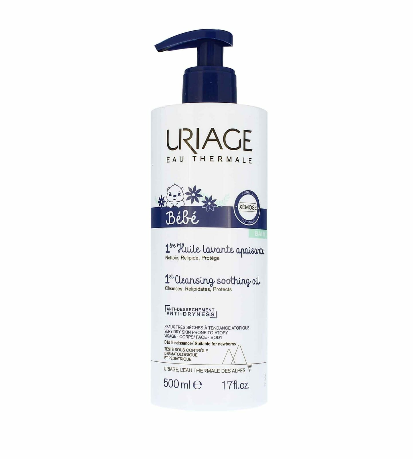 Средство для душа URIAGE B b 1st Cleansing Soothing Oil 500 мл