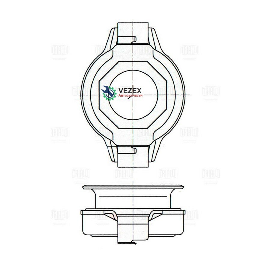 TRIALLI CT 1412 Муфта выкл. сцеп. для а/м Nissan Maxima IV (95-) (мех.) (CT 1412)