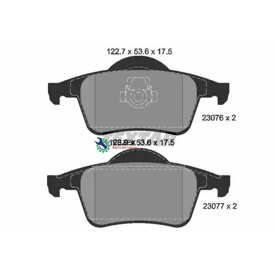TEXTAR 2307602 Колодки дисковые
