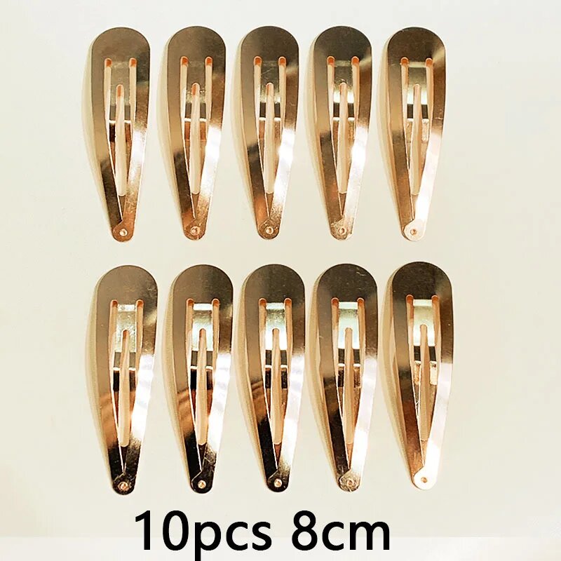 Заколки для волос PjNewesting, набор из 10/20/30 шт, каплевидные, серебристые, 8cm gold 10pcs