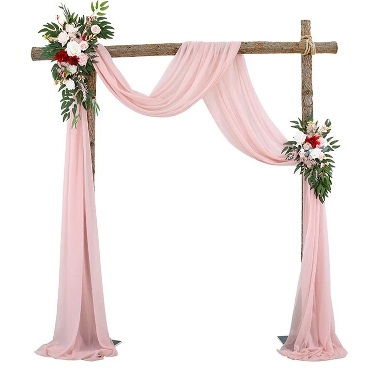 Шифоновая драпировка для арки PATIMATE Розовый, 75x600cm, Blush