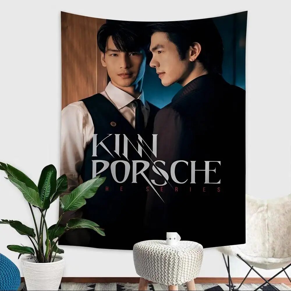 Гобелен KinnPorsche The Series из полиэстера Темно-синий, 50x70cm, z8