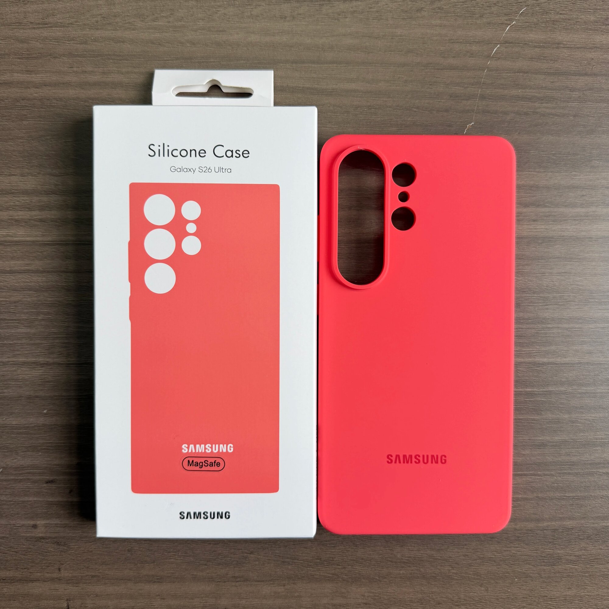 Оригинальный официальный силиконовый чехол Samsung Galaxy для S26 25 Красный, red, For Galaxy S26