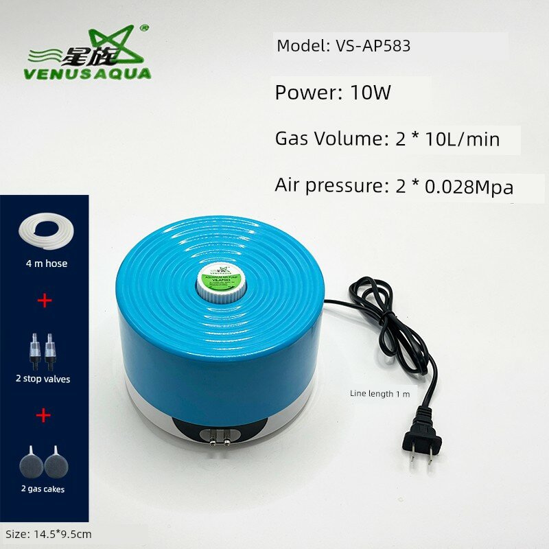 Starfish AP483 8W Набор насоса с 4м воздуховодом, 2 обратными клапанами, 2 воздушными дисками, тихое решение для