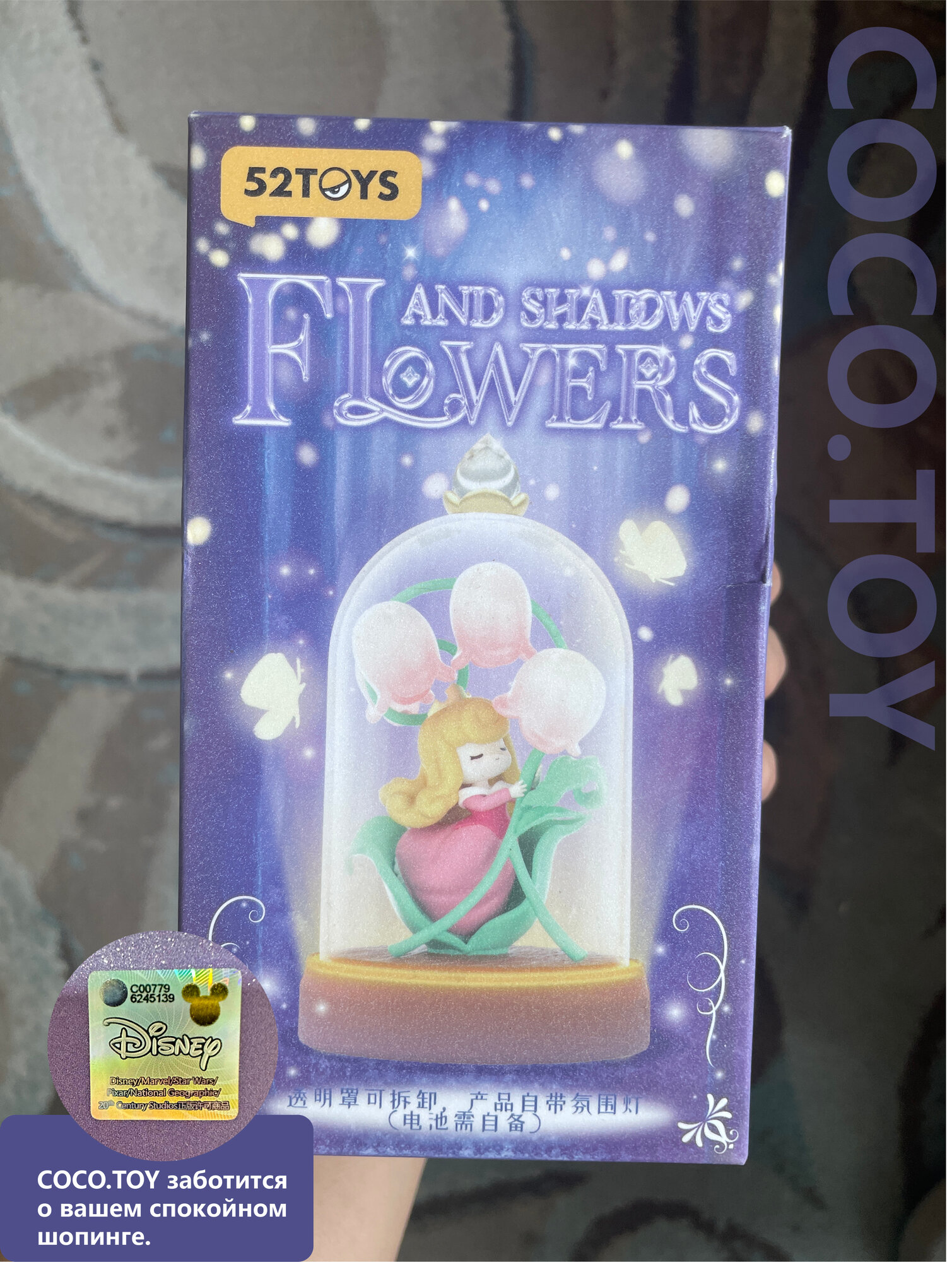 Disney Princess 52Toys Flowers And Shadows Серия коллекционных фигурок1 шт Blind box COCO.TOY