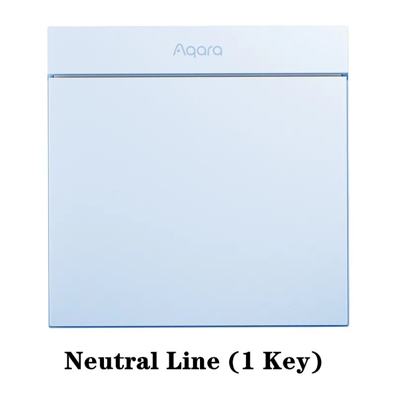 Aqara Wall Switch H1M With Neutral MARS Tech 6 Color Smart Home Light Key Smart Switch Zigbee Multiple Control Modes For Homekit-Блюetooth 1 кнопка