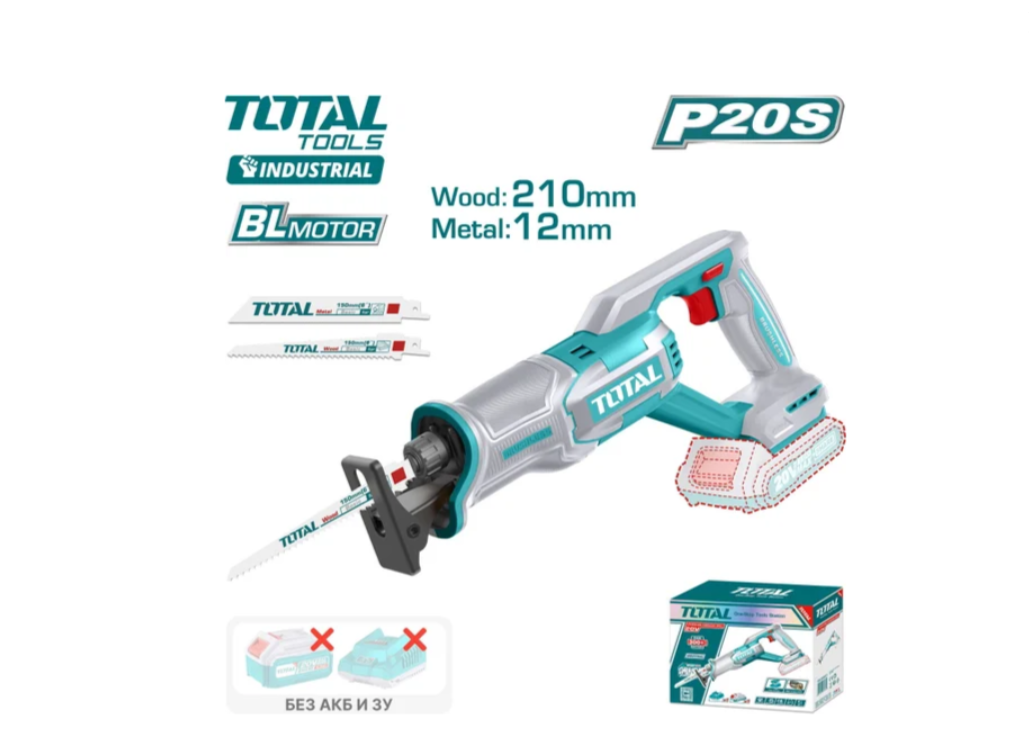 Пила сабельная Total TRSLI2108 (без АКБ)
