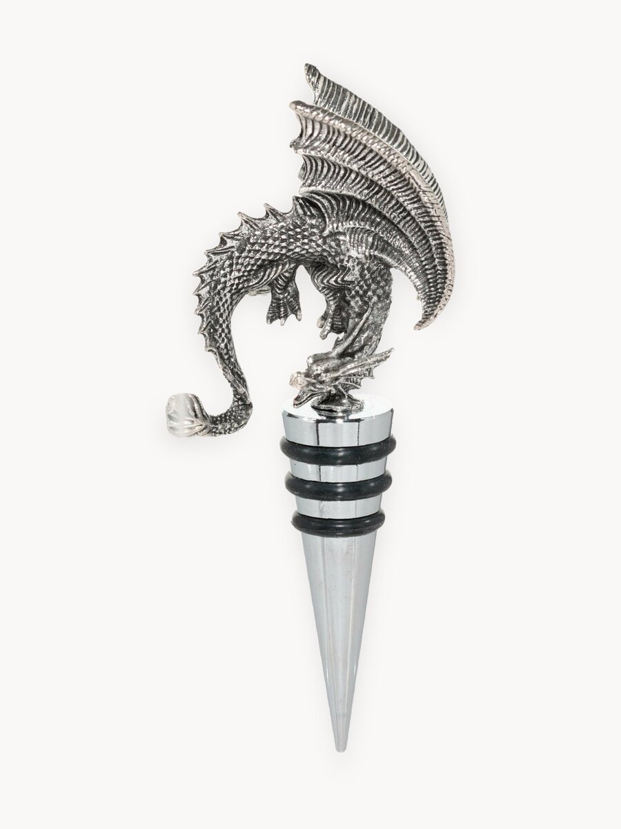 (W)Пробка для винной бутылки Kuchenland, 12 см, металл, Dragon rainira