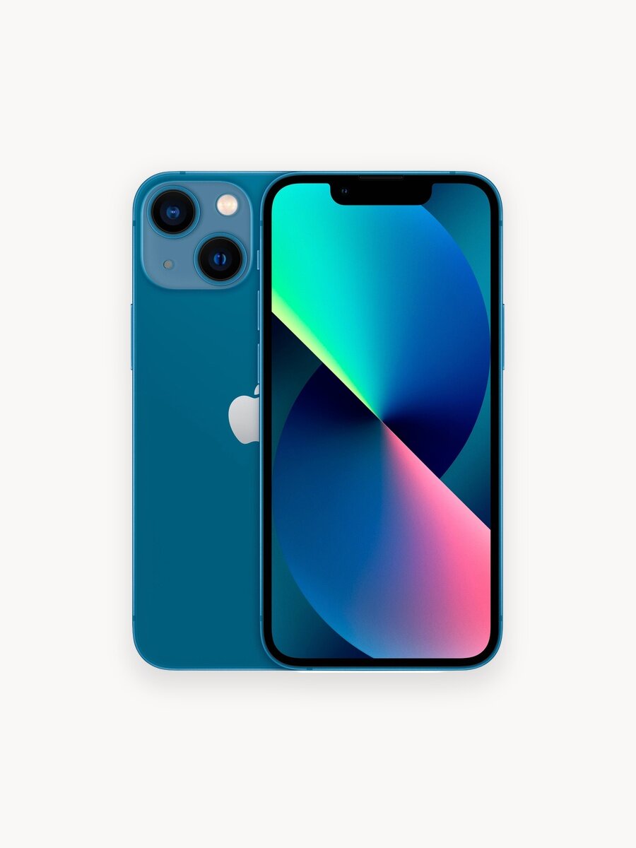 Смартфон Apple iPhone 13 128 ГБ RU, nano SIM+eSIM, Blue, синий