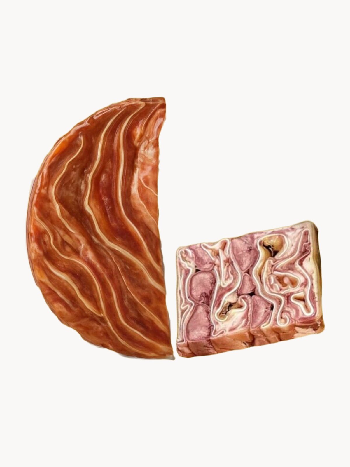 Уши свиные прессованные Мяснота, копченые, с чесноком и черным перцем, 470 - 500г