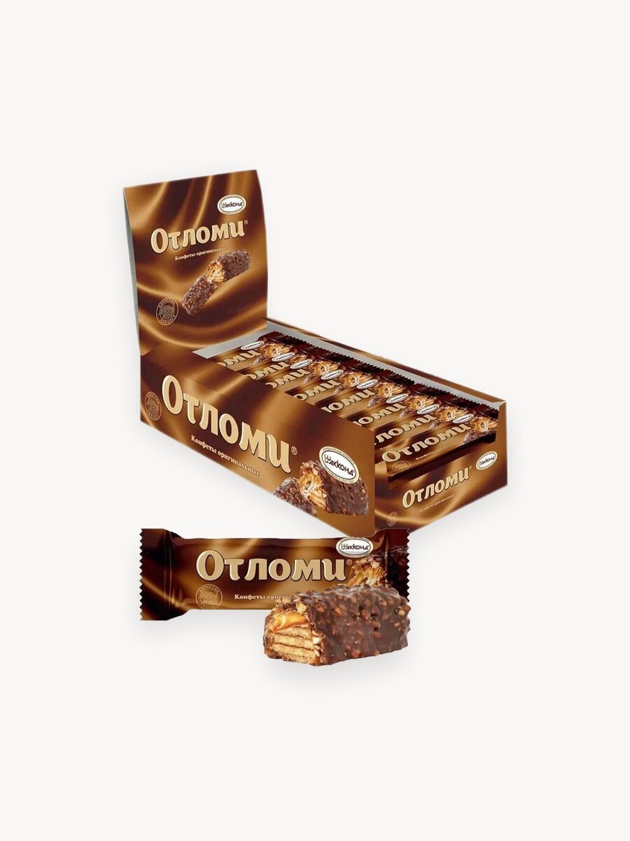 Акконд / Конфеты батончики "Отломи" 33гр. (16 штук)/Вкус, знакомый с детства