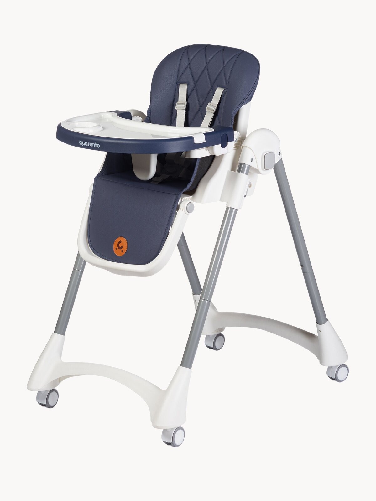 Детский стульчик для кормления - шезлонг Acarento Marmellata, цвет темно-синий