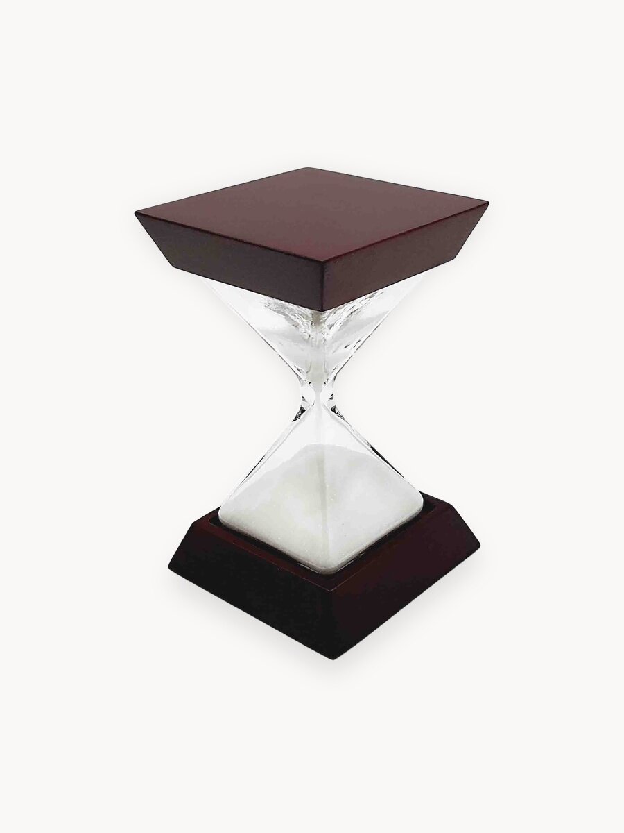 Часы песочные пирамиды 5 минут, (10х6х6)см, дерево