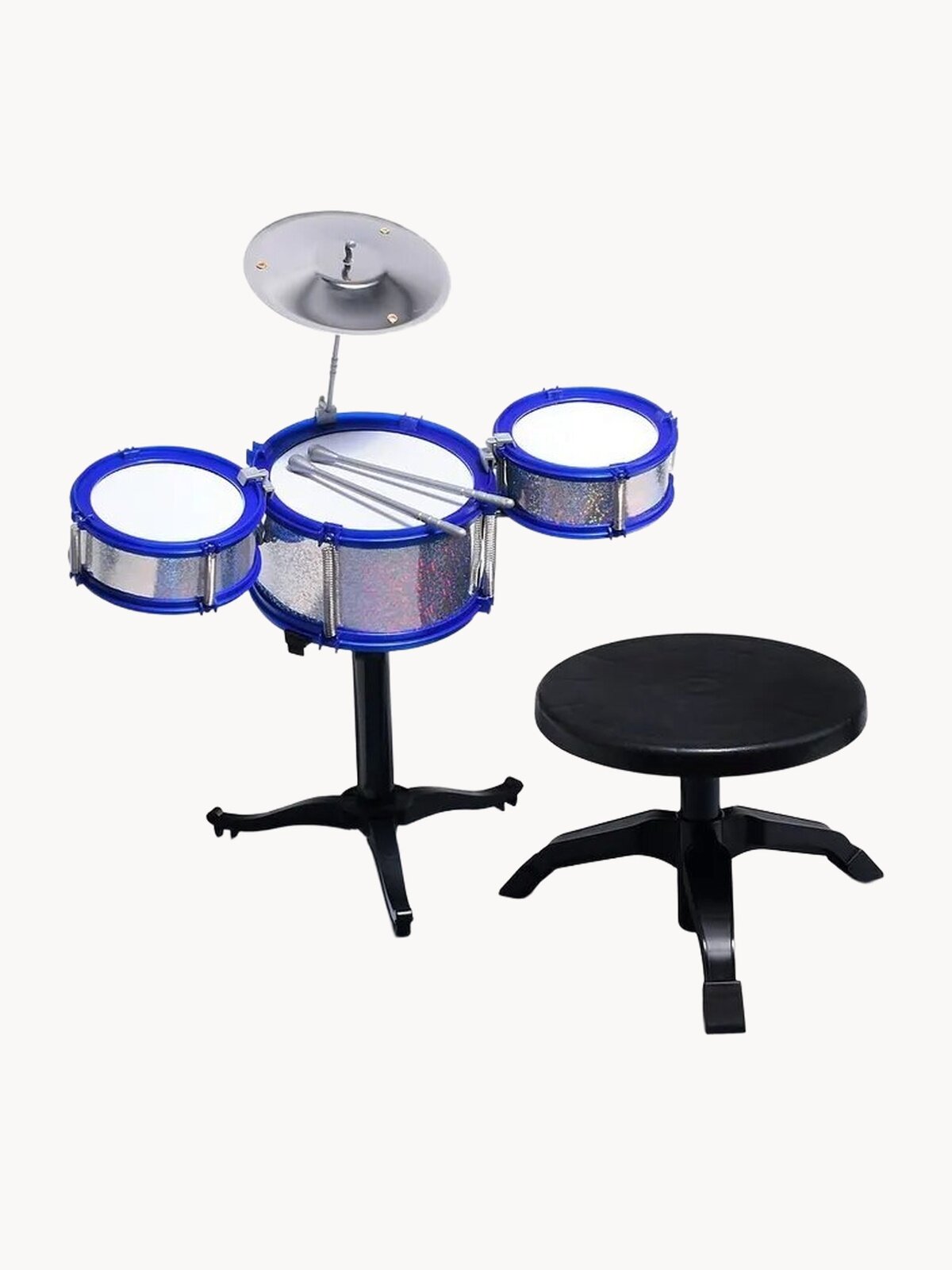 Барабанная установка Голографик, в коробке, размер установки 39,5х15х42см