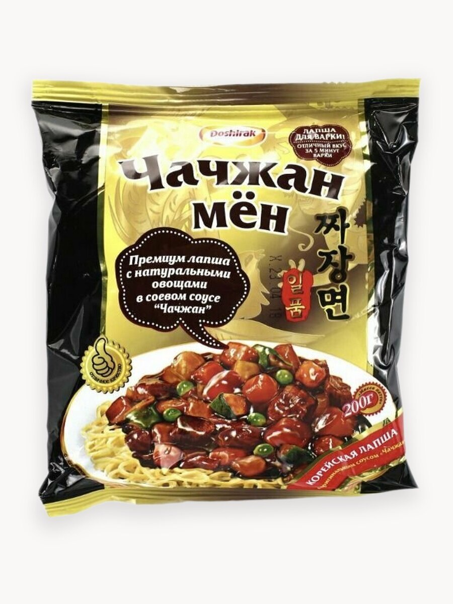 Класическая корейская лапша от Доширак 200г. Чачжан Мен 8шт.
