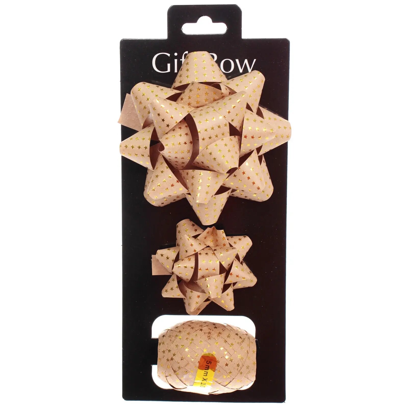 Набор для декорирования «Звездное небо», банты 1,7см и 1см, лента 5мм (10м), золото