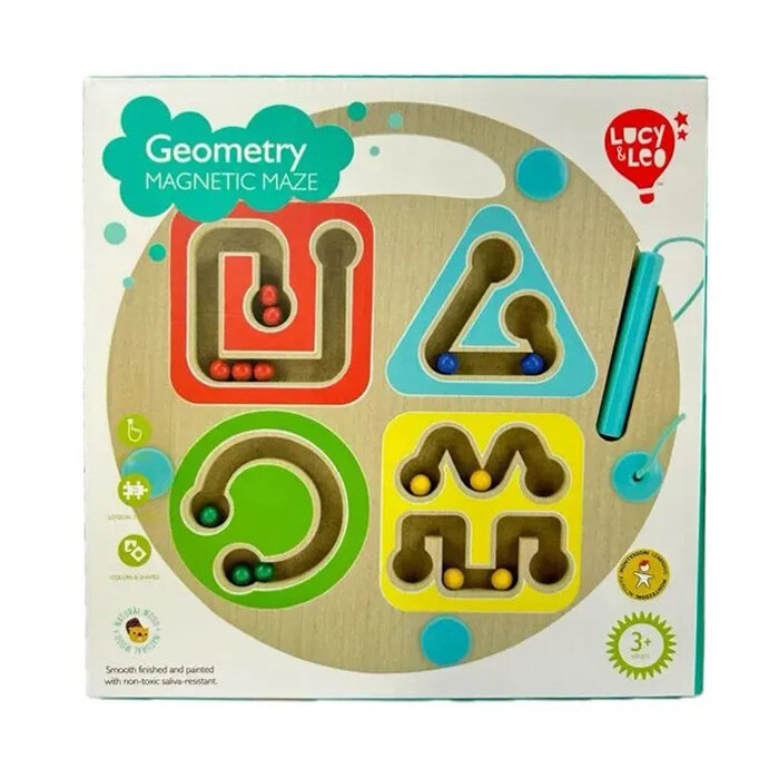 Игрушка Lucy&Leo Магнитный лабиринт Геометрия, арт. LL441