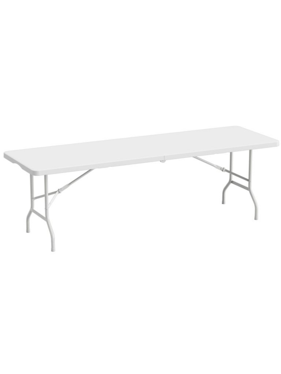 Стол садовый складной пластиковый прямоугольный с металлическим каркасом