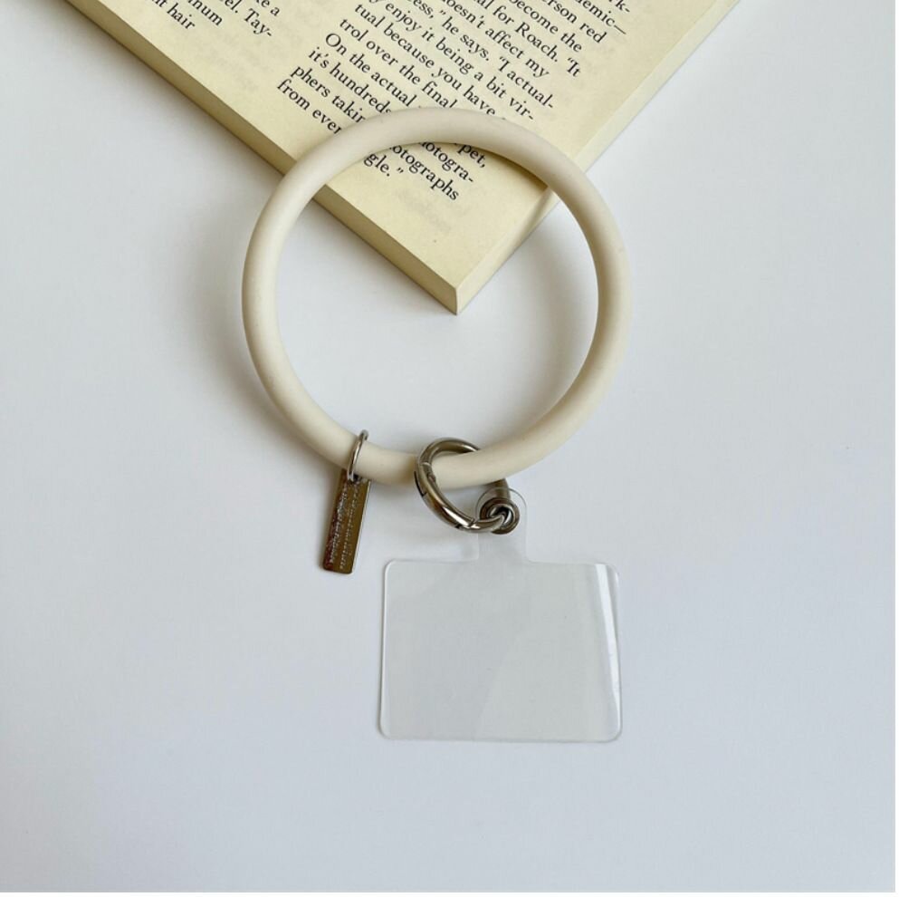 Многофункциональный ремешок для телефона с защитой от падения / Удобный силиконовый браслет на руку Для любого чехла для телефона / Античный белый