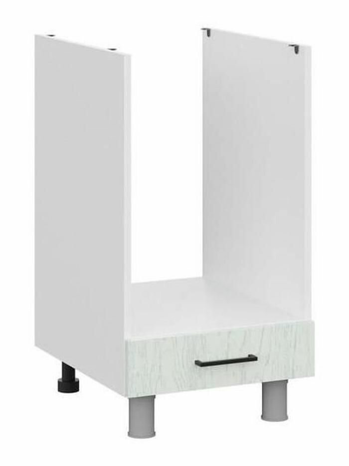 Кухонный модуль напольный, стол под духовку Шервуд с ящиками, 45х53.8х82.4 см, Белый / Арктик