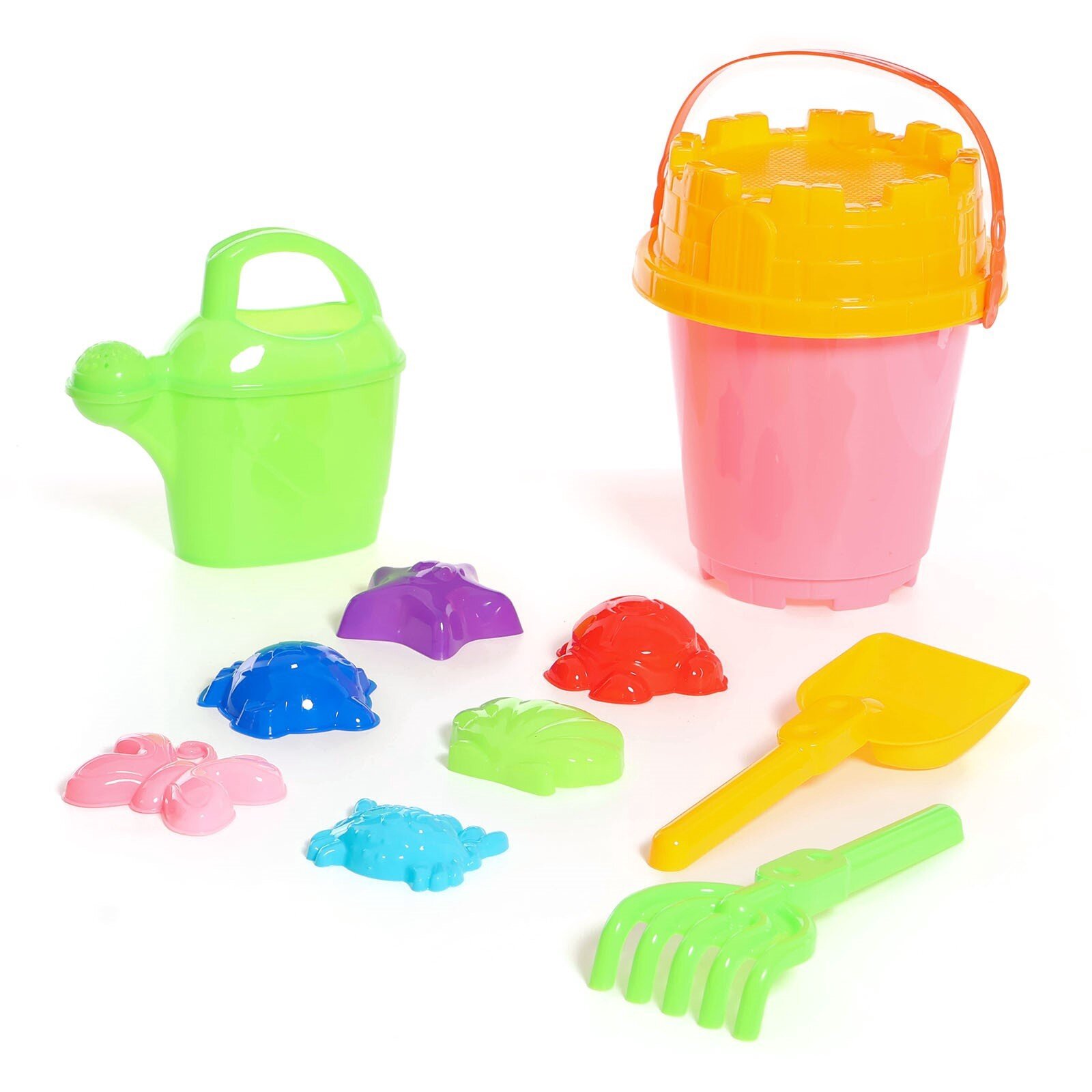 Набор для песочницы "Крепость" 11 предметов, пластик, цвет микс, Эффектон