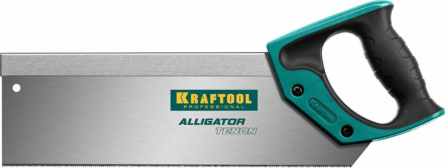Ножовка KRAFTOOL с обушком для стусла, длина полотна 300 мм, модель Alligator Tenon 15