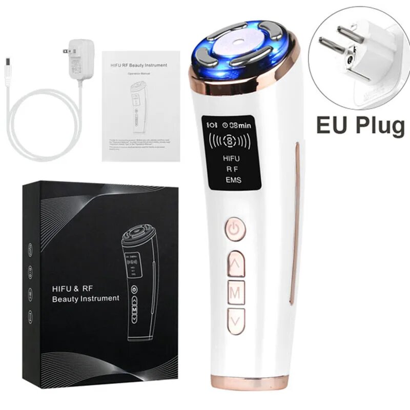 Vilnason 4 в 1 Hifu RF аппарат для лица, EU Plug With Box