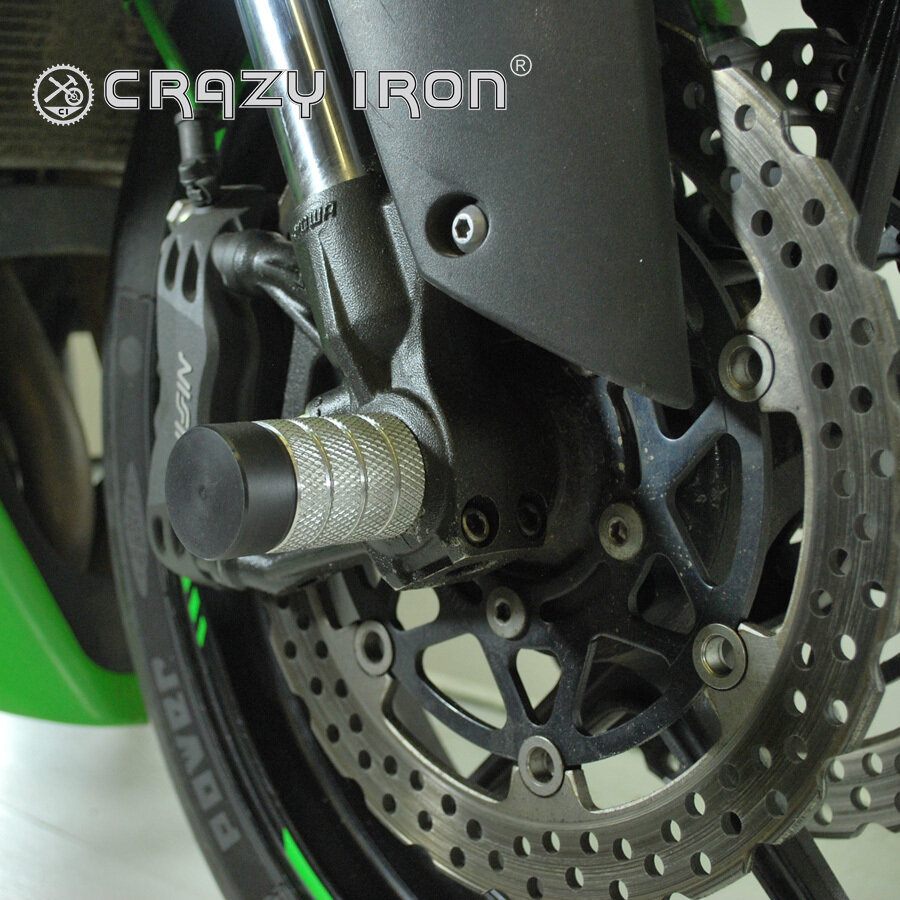 Пеги в ось переднего колеса KAWASAKI ZX-6R 07-08 CRAZY IRON
