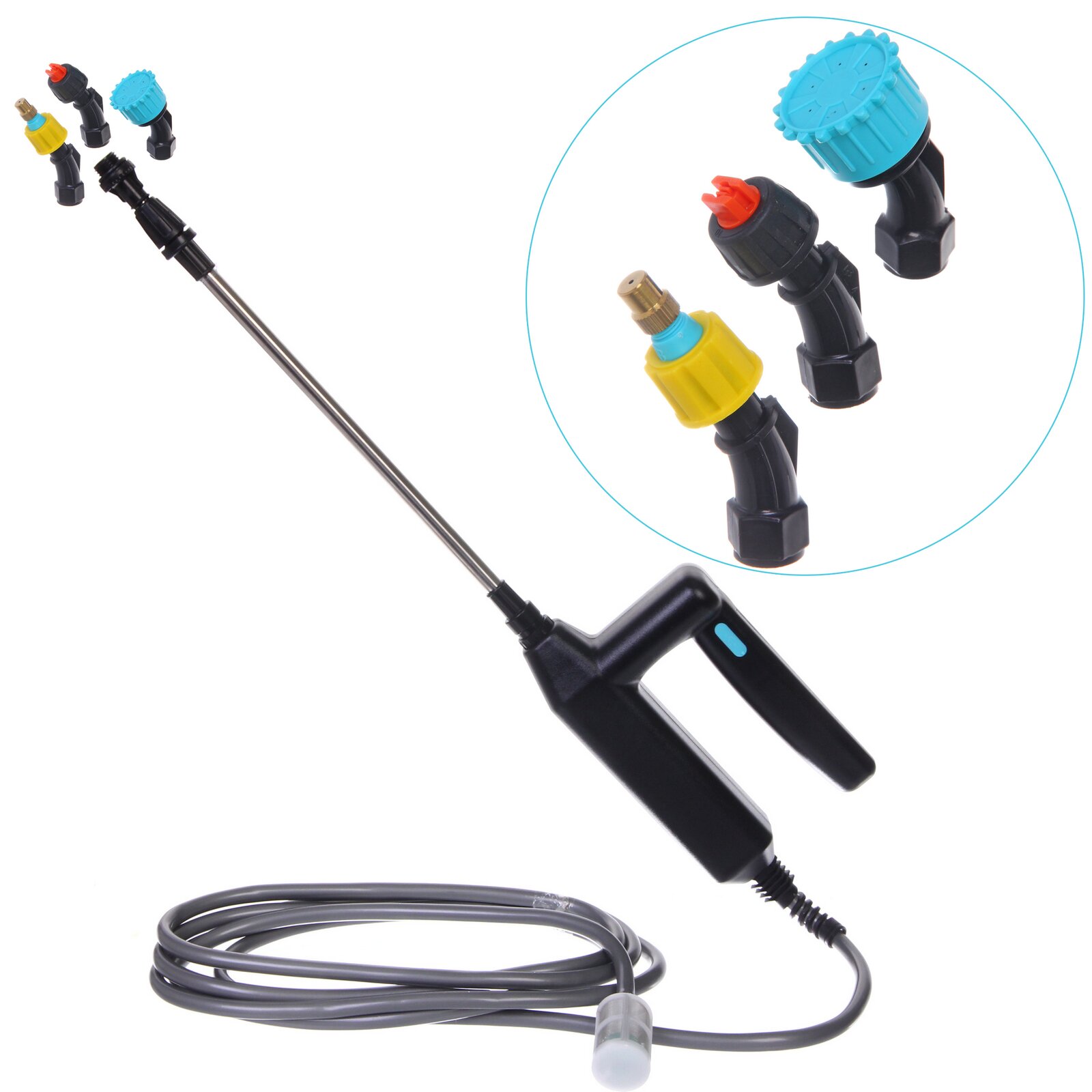 Опрыскиватель садовый «Профи» аккумуляторный, USB зарядка, 3 насадки, 3м шланг