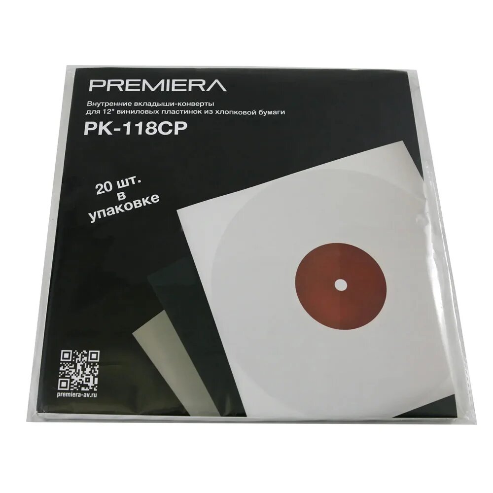 Внутренние вкладыши-конверты Premiera PK-118CP для 12" виниловых пластинок из полиэтилена высокой плотности