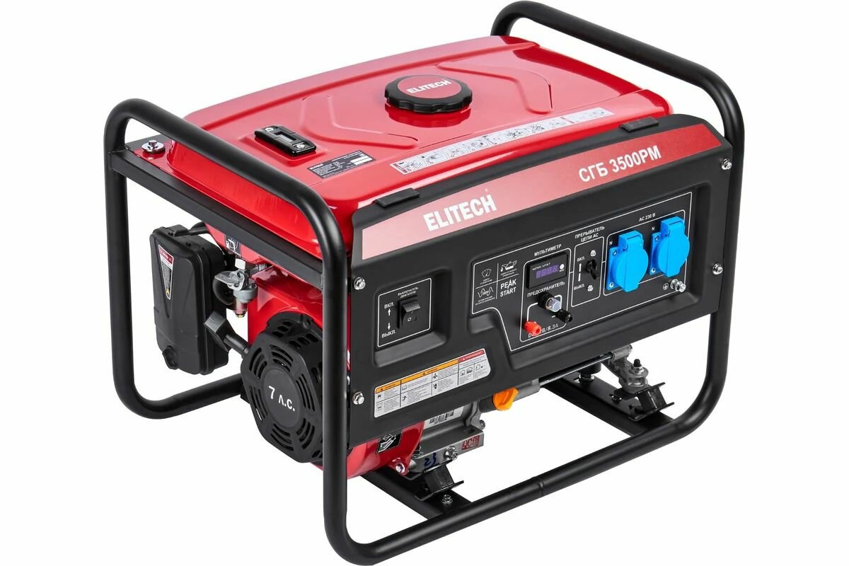 Генератор бенз Elitech СГБ 3500РМ 2,8/3кВт 220В р. старт