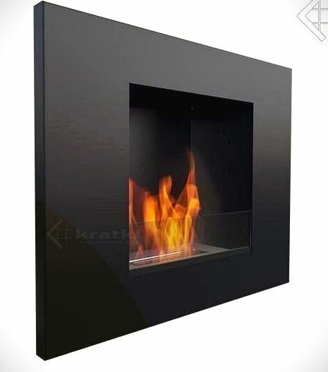 Биокамин Kratki Quat TUV, Металл, черный, 68,5x53,4x18,4 см.