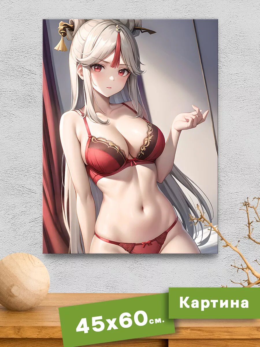 Картина на стену Геншин Импакт Genshin Impact аниме