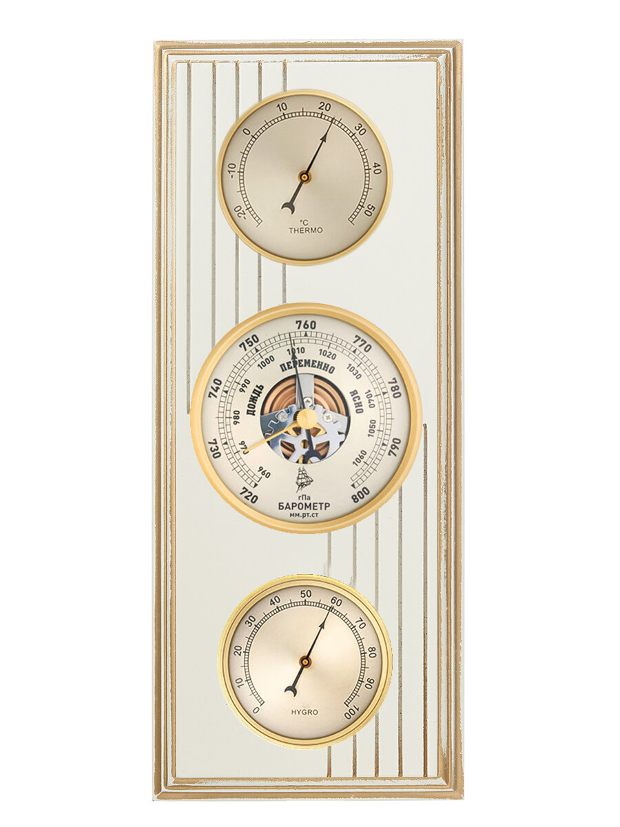 Метеостанция механическая бриг БМ93303-1-ЭП Барометр, термометр, гигрометр.