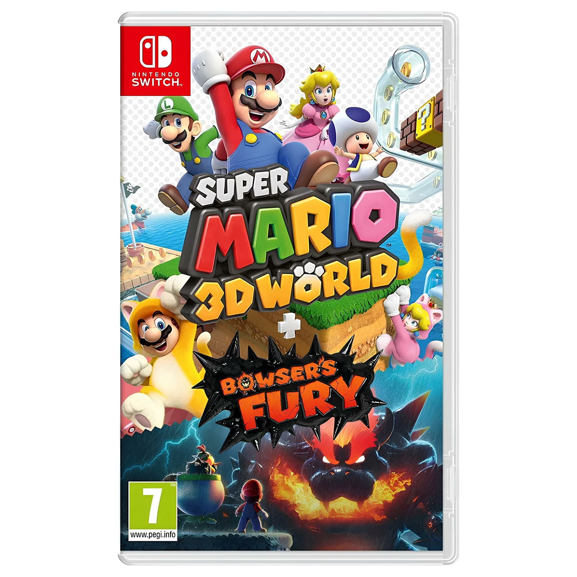 Игра для Nintendo Switch Super Mario 3D World + Bowser's Fury картридж , Русская версия