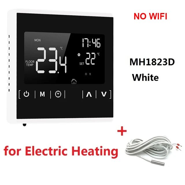 Сенсорный ЖК-экран теплый пол Отопление комнатный термостат AC85-240V WiFi температурный контроллер работает с приложением Tuya